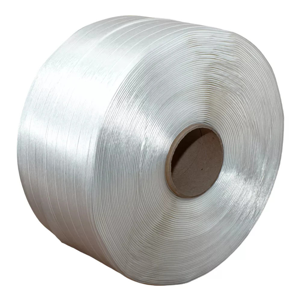PET hotmelt pántolószalag; 16MM; 850M; 76MM-es cséve - Superpack.hu
