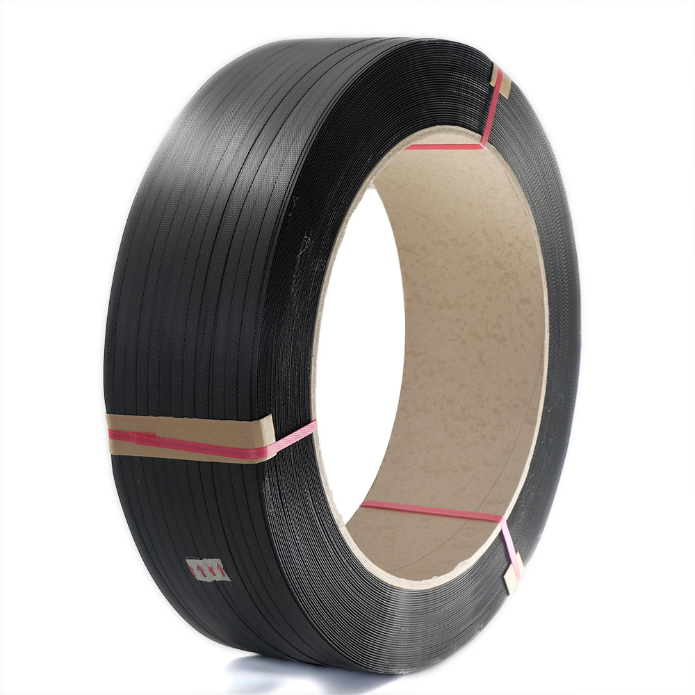 Fekete PP pántolószalag; 12X0,55MM; 3000M; 406MM-es cséve - Superpack.